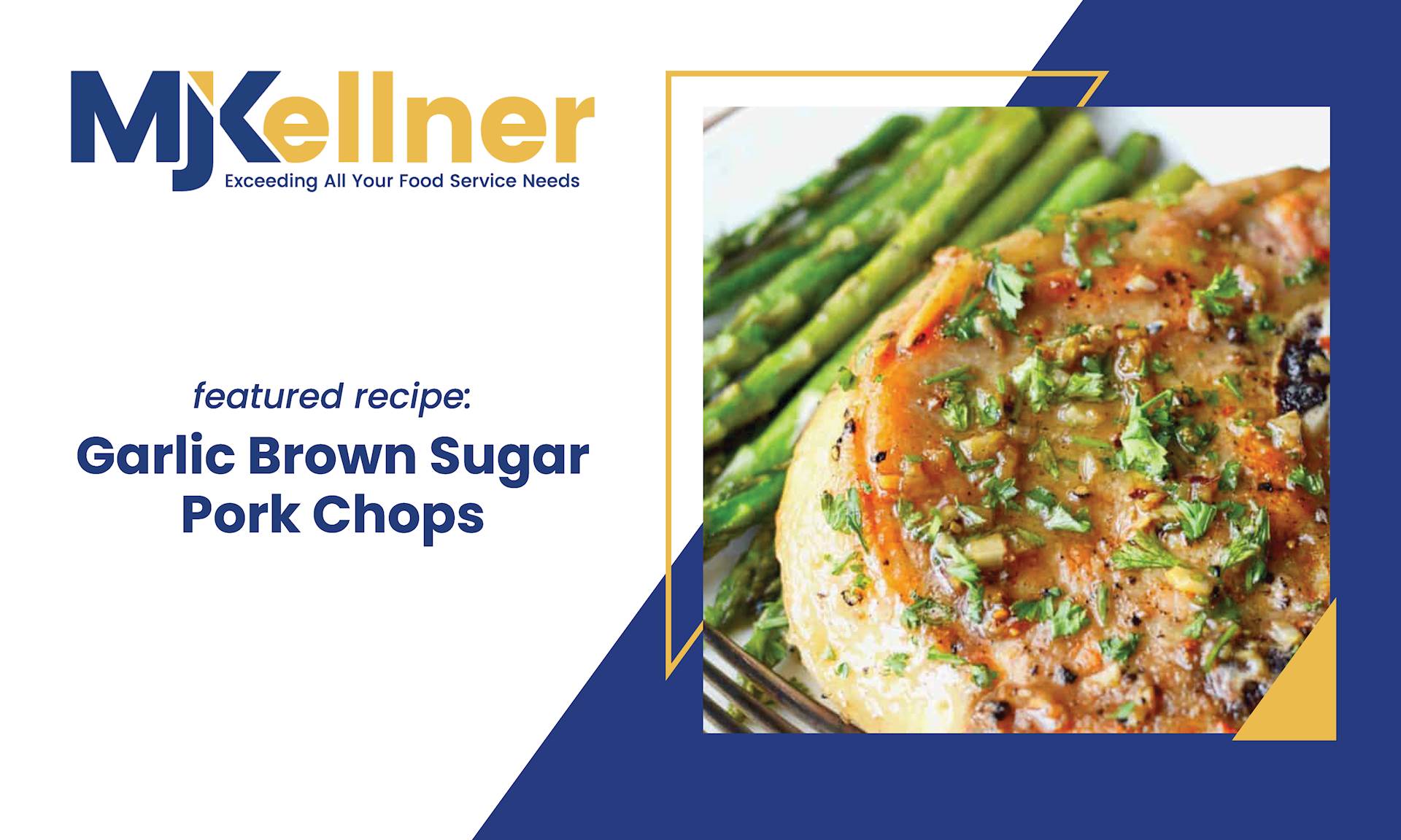MJK Recipe: Garlic Brown Sugar Pork Chops | MJ Kellner