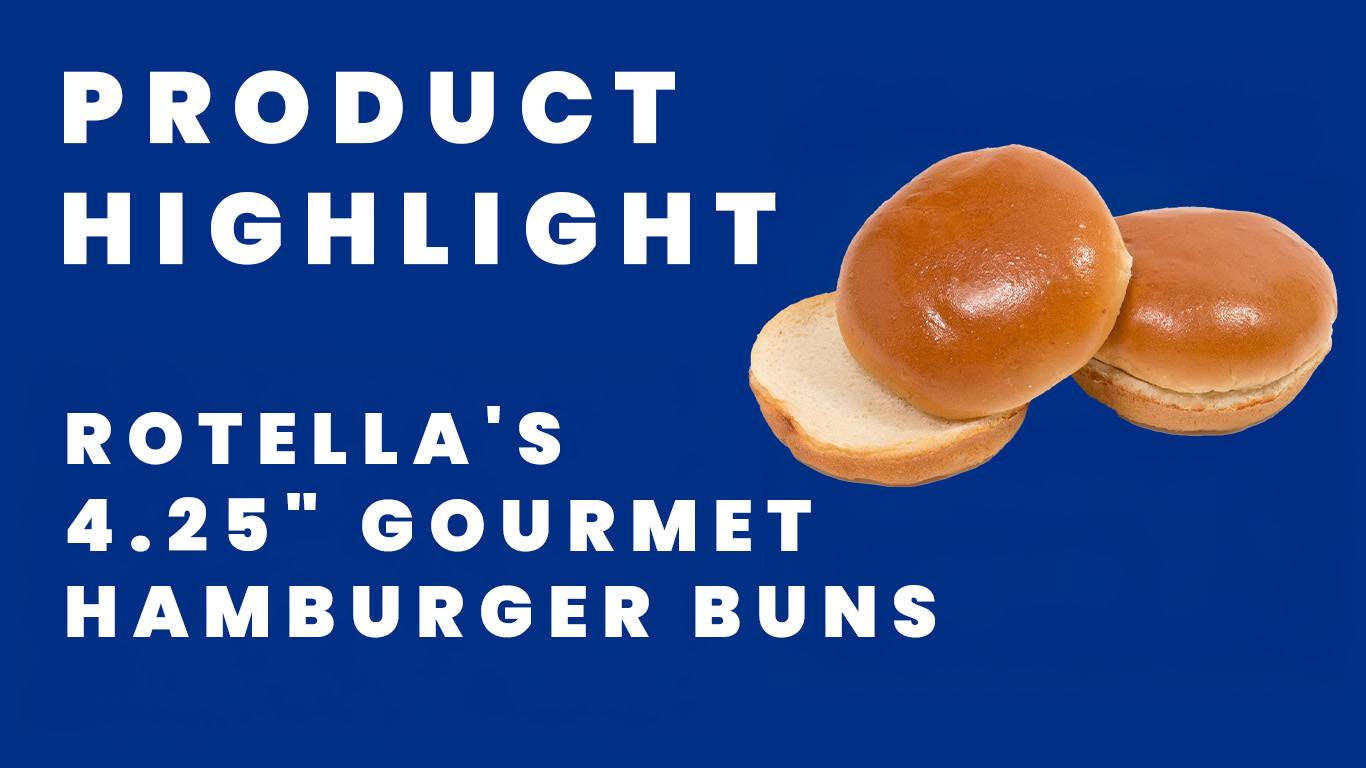Rotella Gourmet Hamburger Buns: Soft, Flavorful & Glossy | MJ Kellner