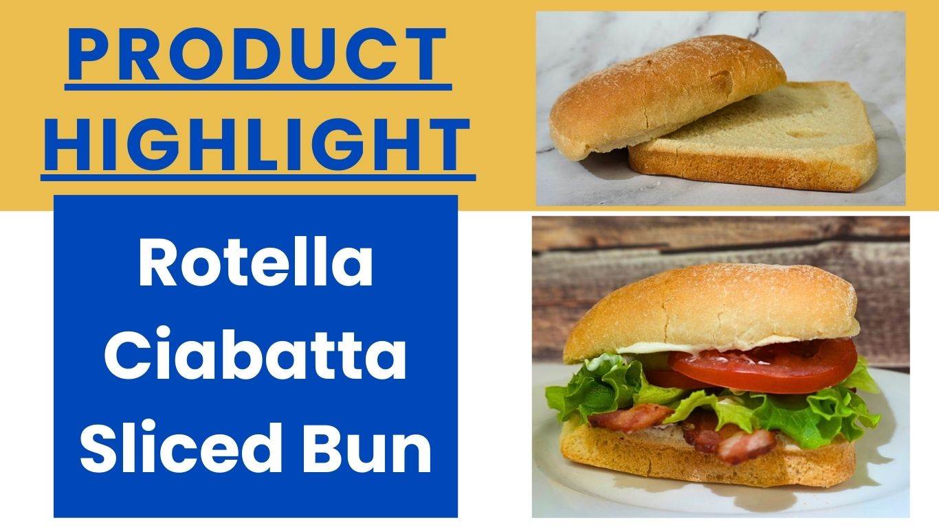 Rotella Sliced Ciabatta Bun | MJ Kellner
